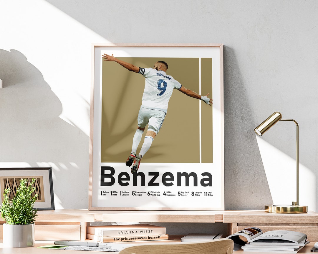 Printable Karim Benzema Poster, French Footballer, Boys Room Decor ...