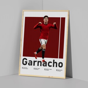 Printable Alejandro Garnacho Poster, Football Print, Argentinian ...