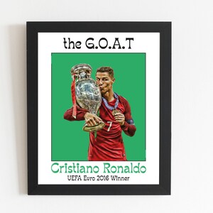 Printable Messi and Ronaldo GOAT Posters Football - Etsy
