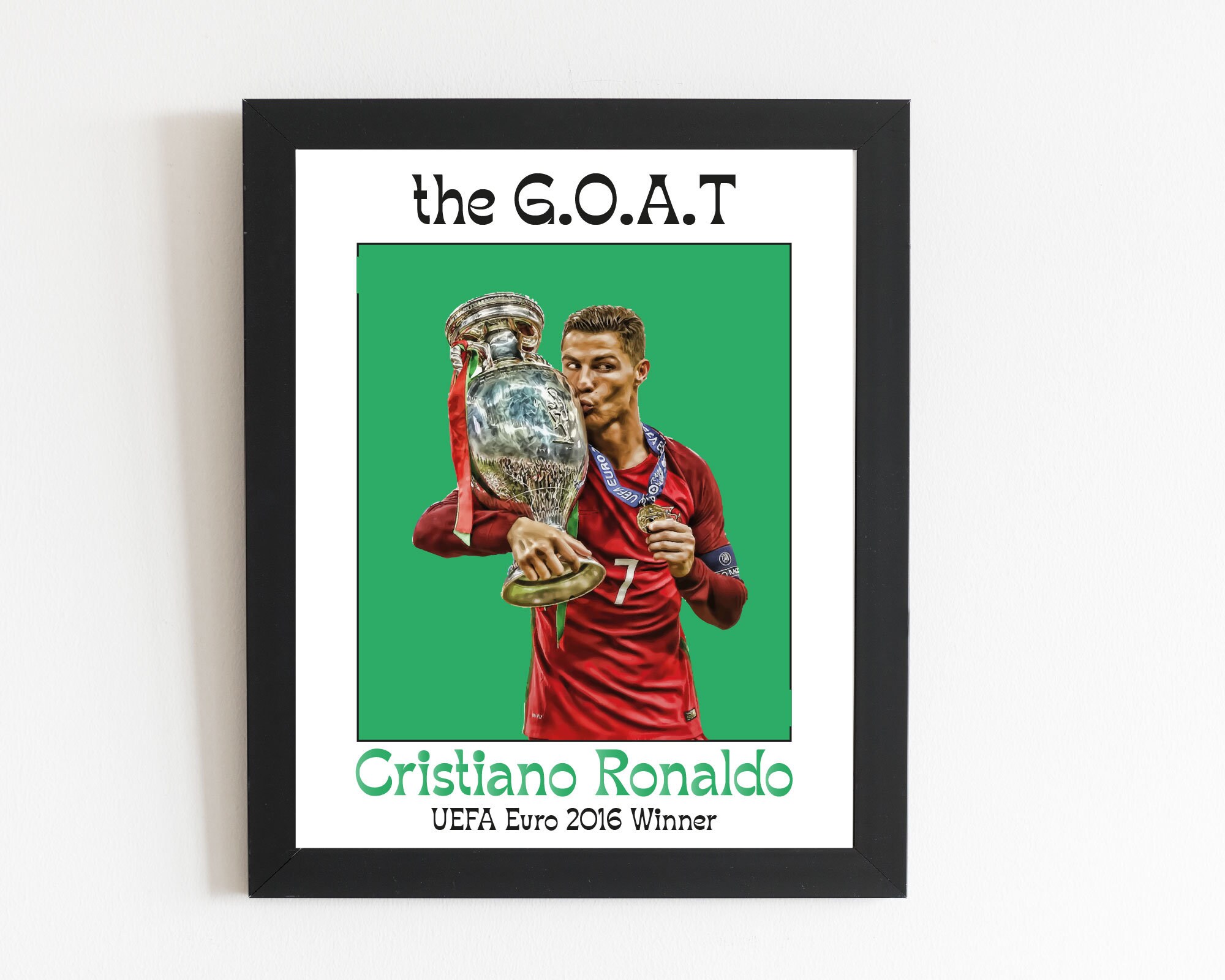 Printable Messi and Ronaldo GOAT Posters Football - Etsy