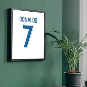 Printable Cristiano Ronaldo Jersey Bundle, CR7 Teams Posters, Soccer ...