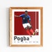 Printable Paul Pogba Poster, French Midfielder, Pogba Wall Art, Soccer ...