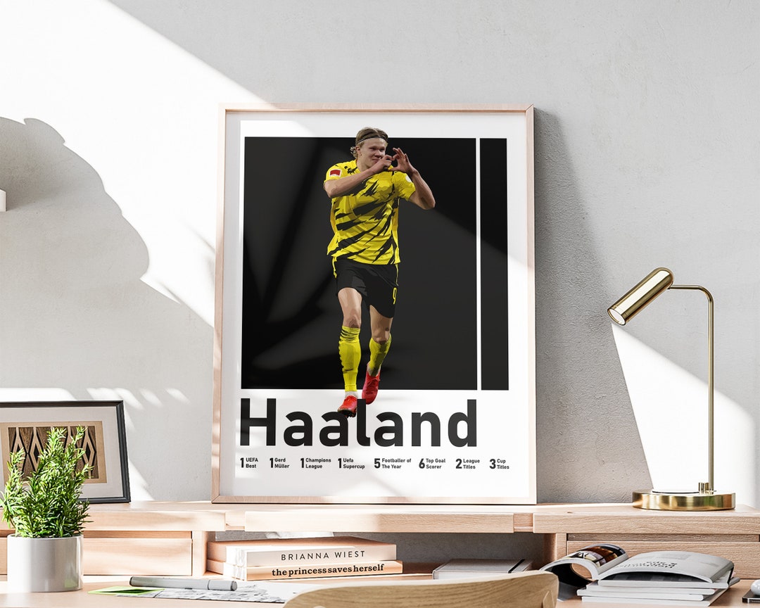 Printable Haaland Poster, Norway National Player, Erling Haaland Wall ...