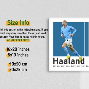 Printable Football Bundle, Erling Haaland and Kylian Mbappe Poster Set ...