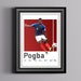 Printable Paul Pogba Poster, French Midfielder, Pogba Wall Art, Soccer ...