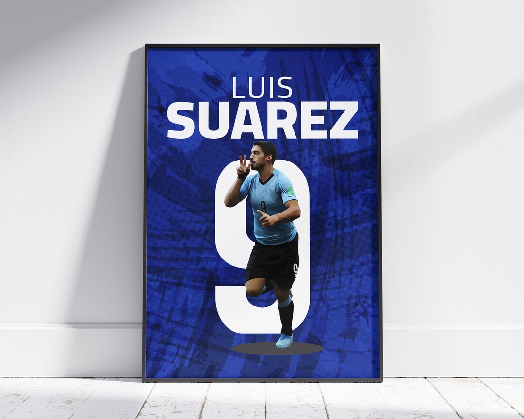 Luis Suarez Poster, Uruguayan National Team, Digital Fan Artwork, 20x28 ...