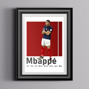 Printable Kylian Mbappe Poster, Teen Room Decoration, Football Lovers ...