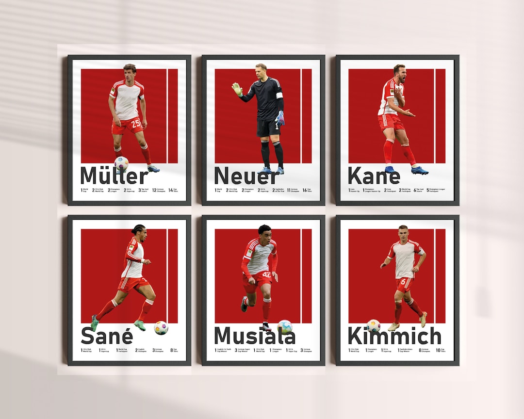 Footballer Posters Bundle, Soccer Player Prints (digital Download) - Etsy