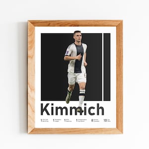 Joshua Kimmich Poster, Printable Football Art, German Defensive ...
