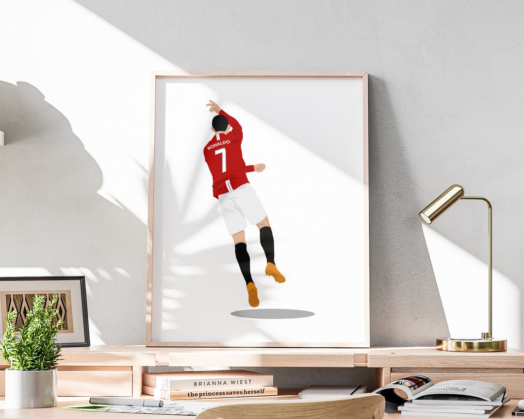 Football Illustration, Cristiano Ronaldo Hand Drawn Poster, Best ...