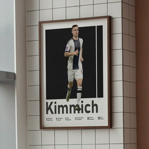 Joshua Kimmich Poster, Printable Football Art, German Defensive ...