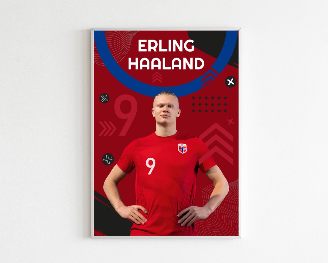Printable Erling Haaland Wall Print, Sport Themed Art - Etsy