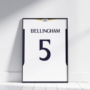 Printable Jude Bellingham Shirt, 2023 2024 Football Term, Soccer Kit ...