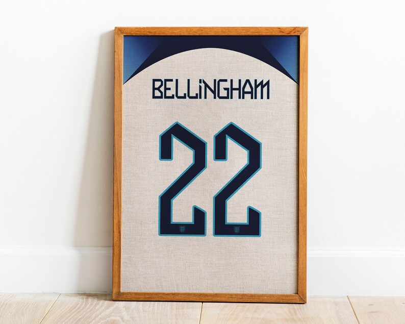 Printable Jude Bellingham Shirt England Football Kit - Etsy