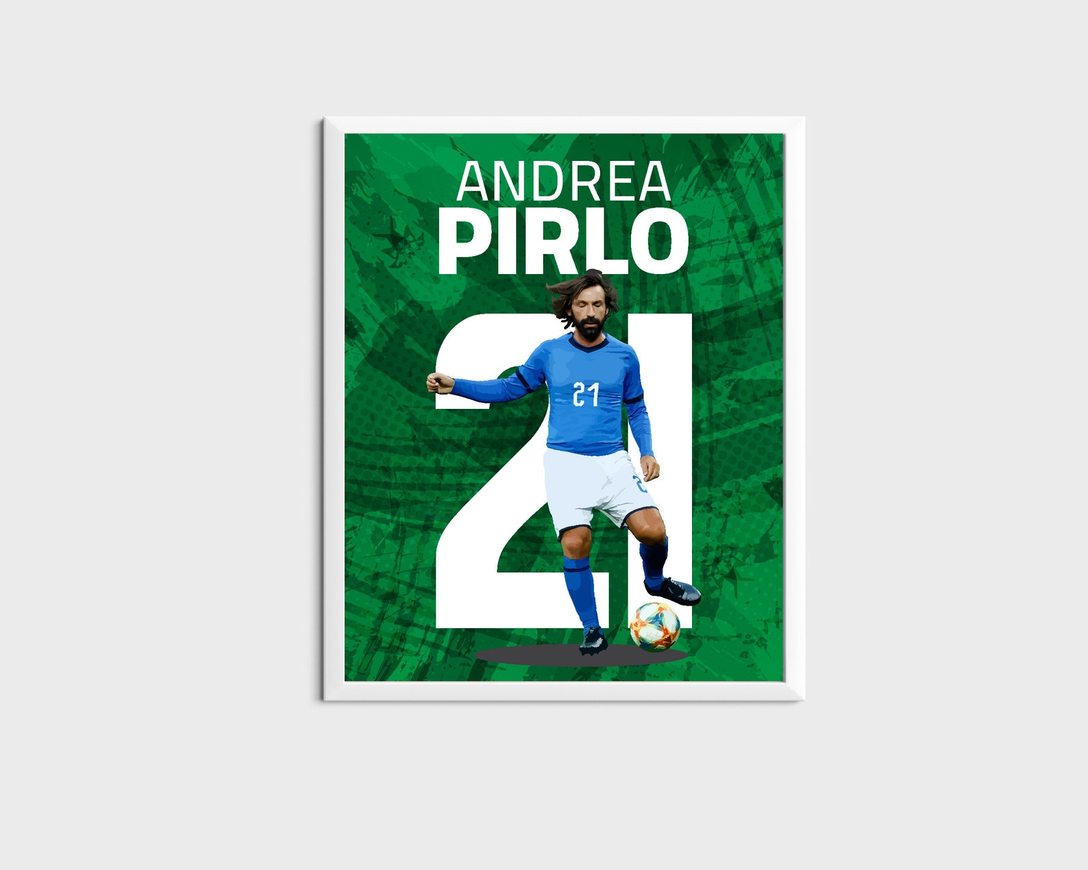 Póster de Andrea Pirlo, leyenda del fútbol italiano (descarga digital ...