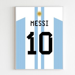 Printable Messi Ronaldo Mbappe Jersey Art Bundle, Set of 3 Prints ...