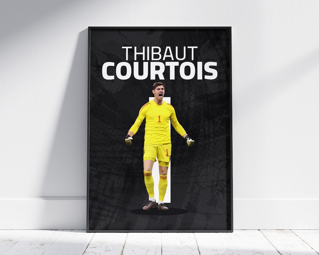 Printable Goalie Wall Art, Thibaut Courtois Poster, Belgian National ...