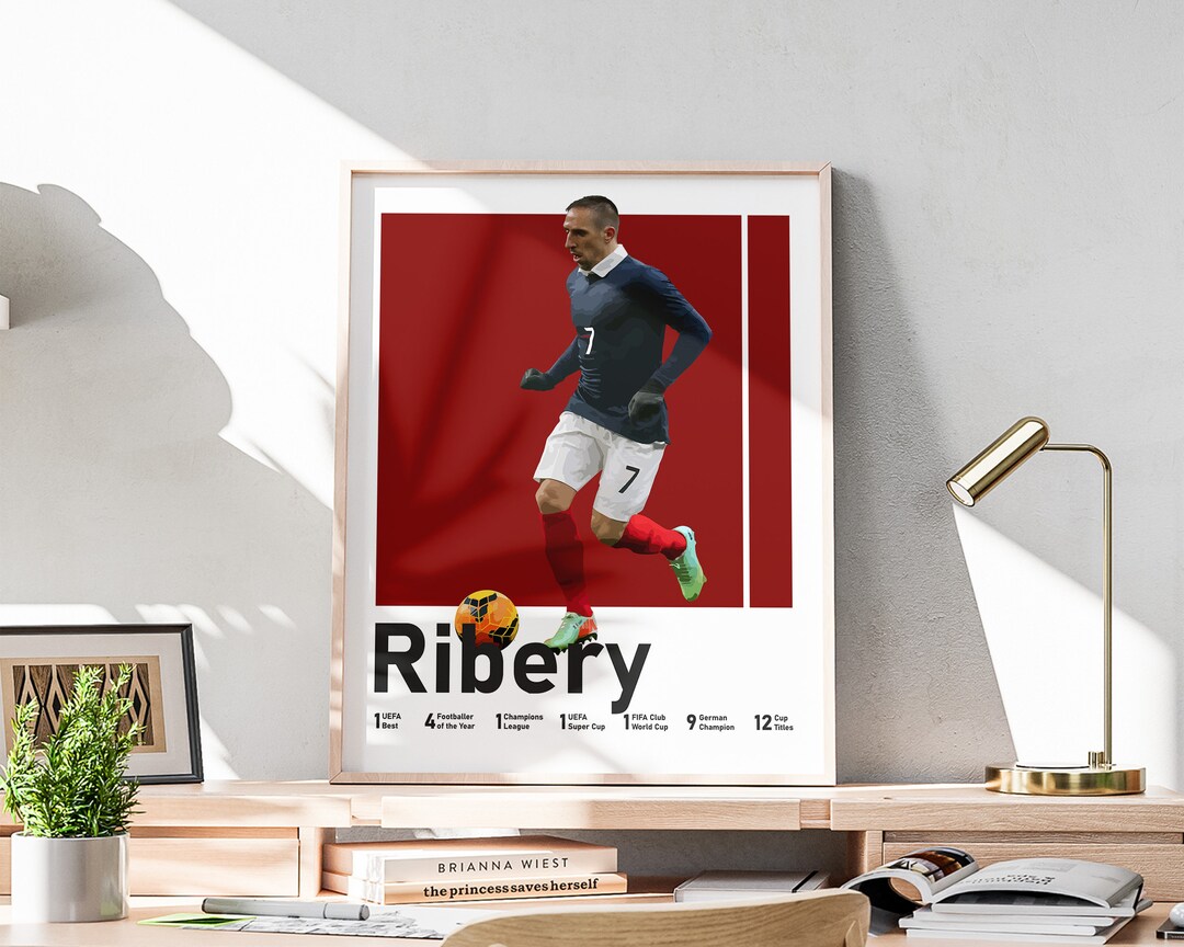 Printable Franck Ribery Wall Art, French Midfielder, Ribery Poster ...