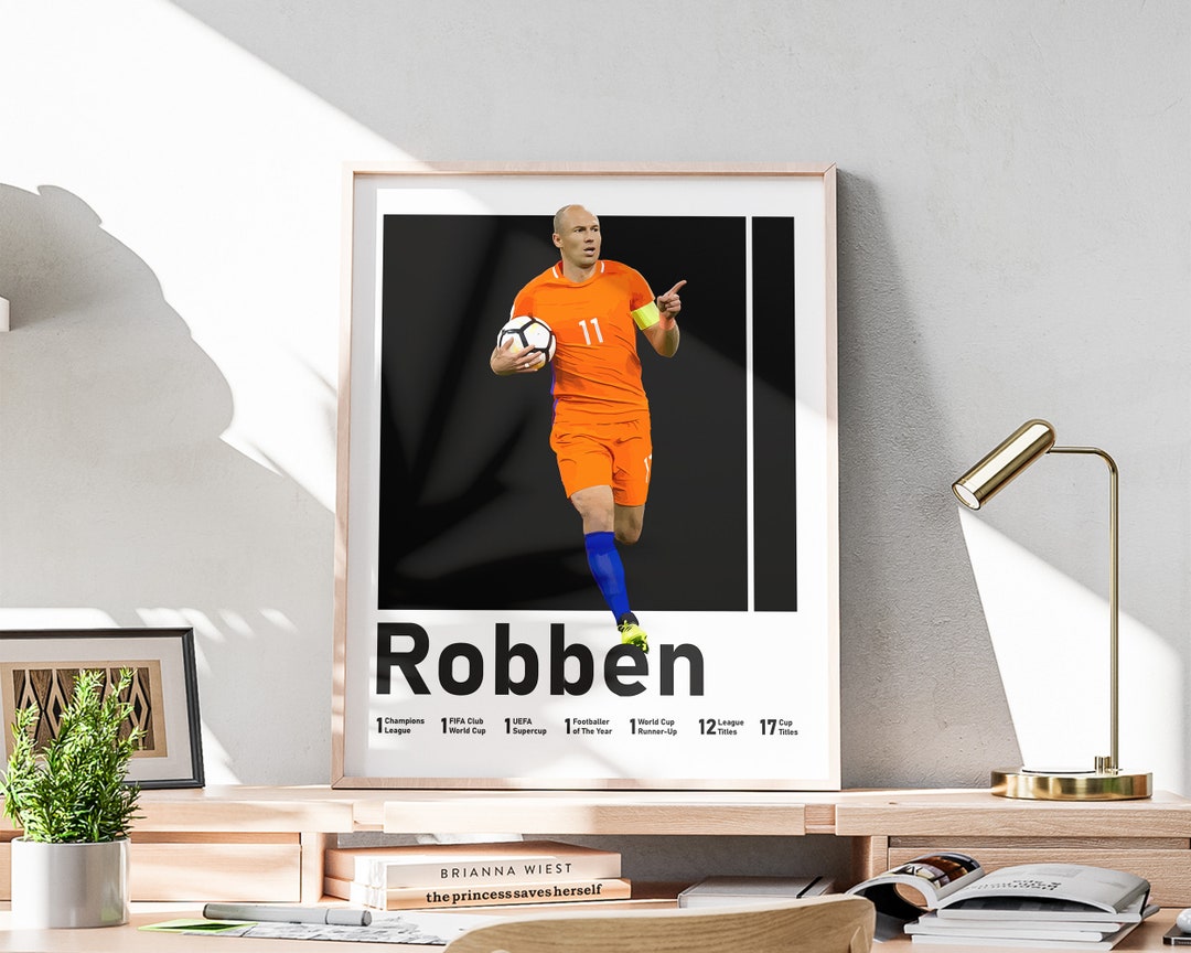 Printable Arjen Robben Poster, Dutch Legendary Midfielder, Robben Wall ...