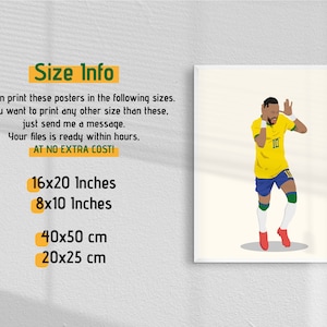 Printable Football Players Drawings Bundle, Set of 9 Prints, Messi ...