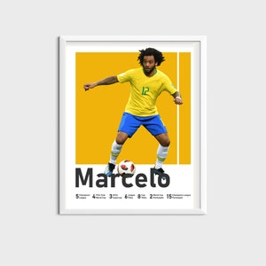 Printable Marcelo Poster, Man Cave Decorations, Brazilian Soccer ...