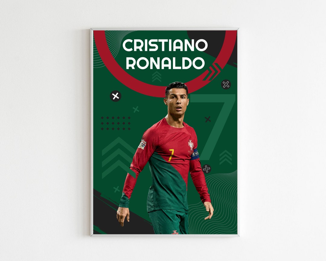 Printable Cristiano Ronaldo Wall Poster Design, High Print Quality - Etsy