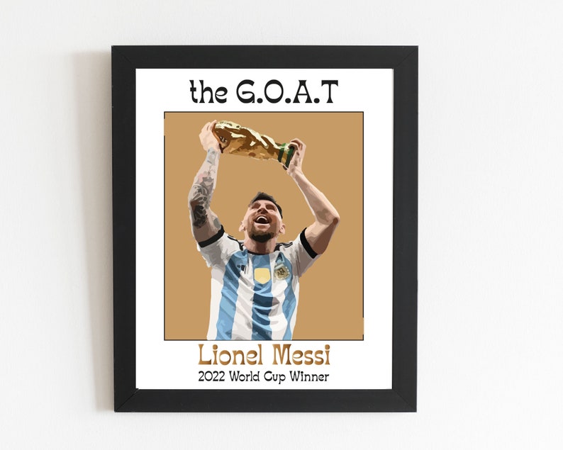 Printable Messi and Ronaldo GOAT Posters Football - Etsy