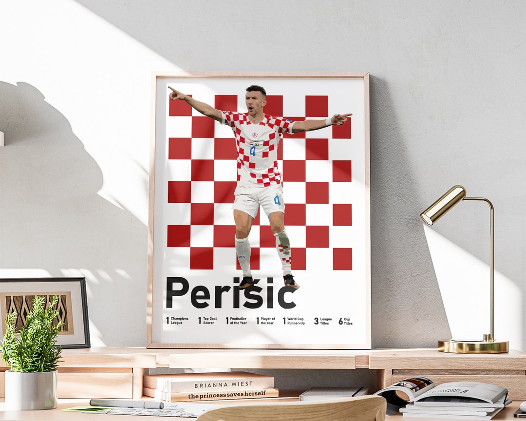 Printable Ivan Perisic Poster, Sport Themed Print, Croatian Footballer ...
