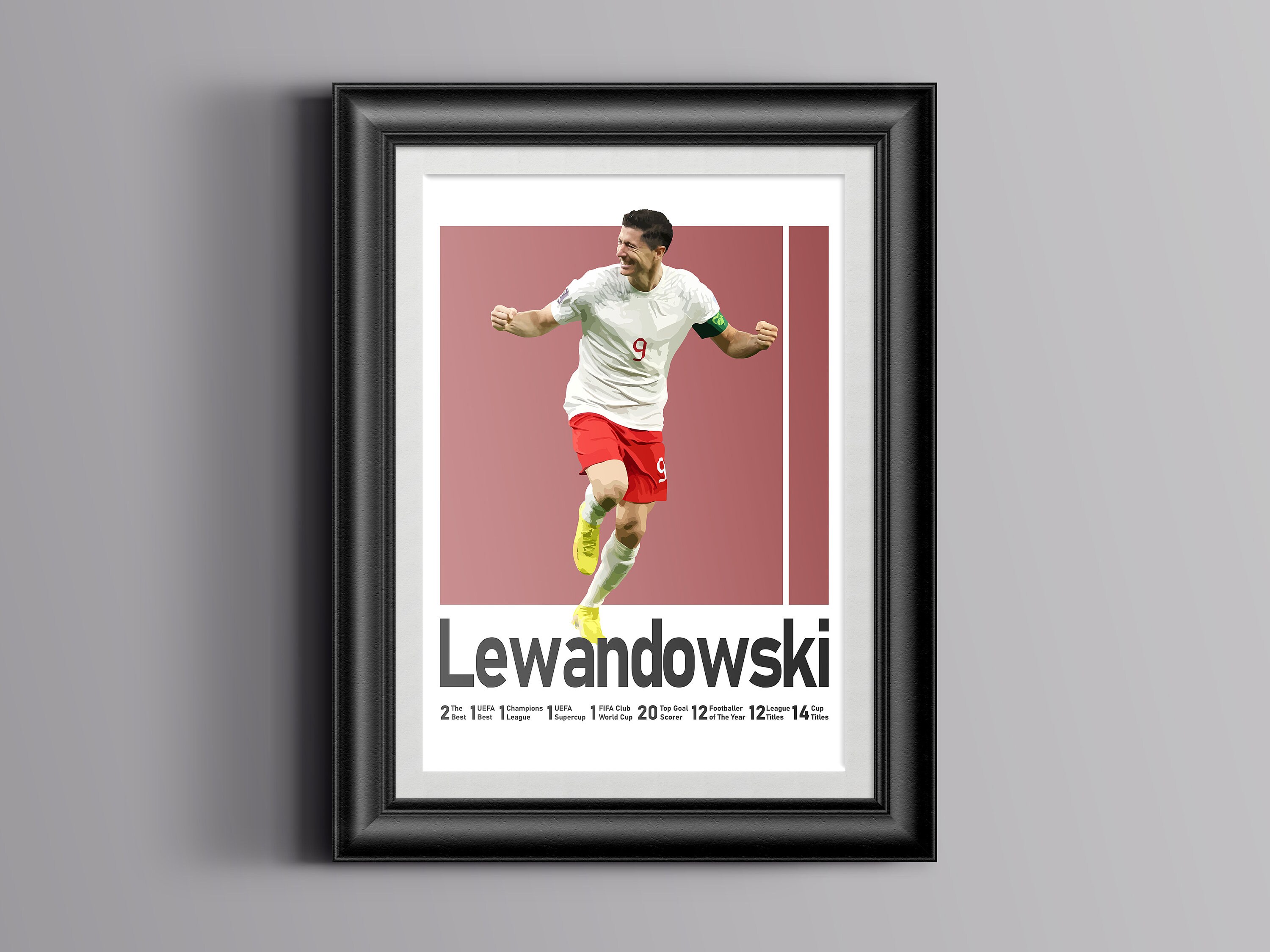Printable Robert Lewandowski Poster, Polish Soccer Star, Man Cave ...