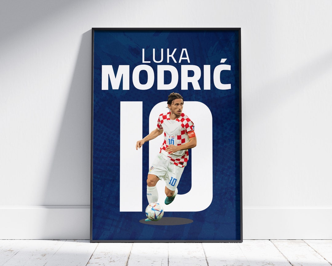 Luka Modric Wall Art, Gift for the Ultimate Football Fan, A4 Size, Dorm ...