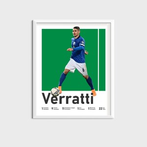 Printable Marco Verratti Poster, Teen Room Decorations, Italian ...