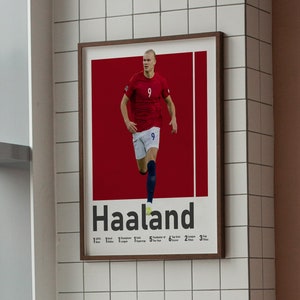 Printable 6 Young Soccer Stars Posters, Vinicius Haaland Mbappe ...