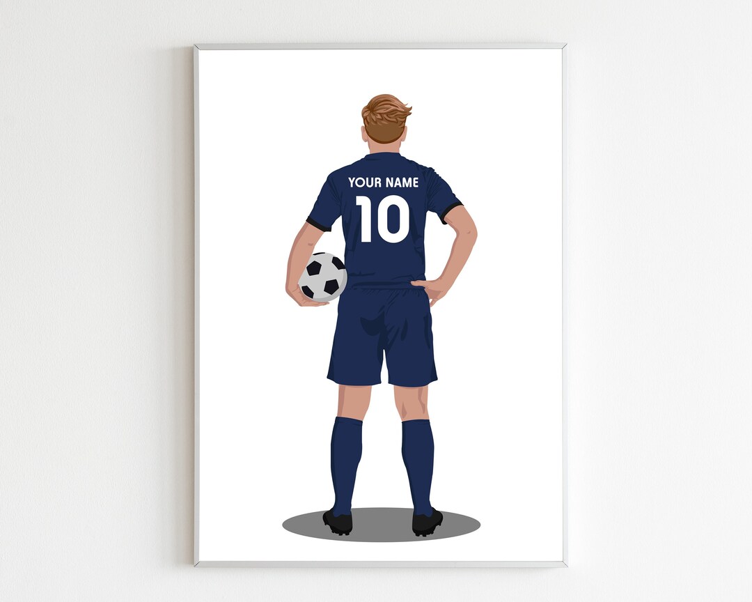 Custom Soccer Poster, Printable Customizable Football Print, Soccer ...