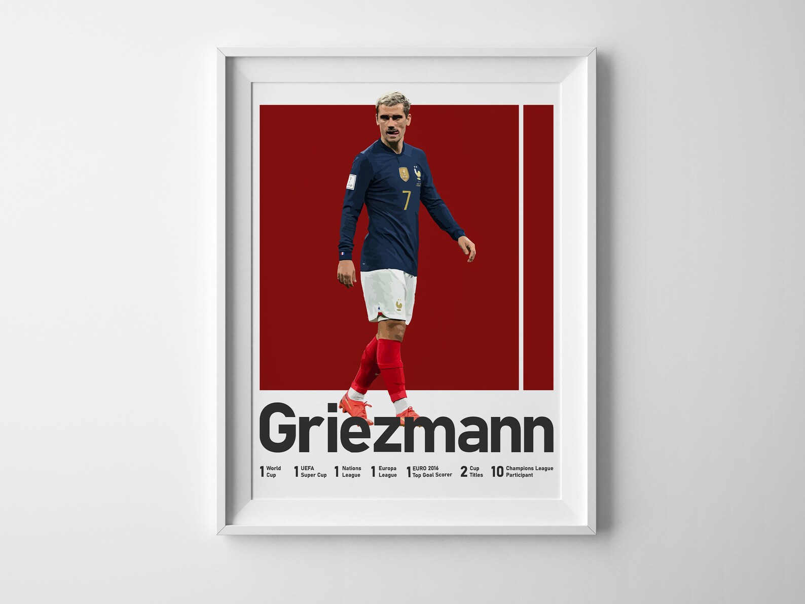 Antoine Griezmann Poster, French Soccer Star Wall Art (printable) - Etsy