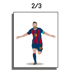 Lionel Messi Iconic Posters, Set of 3 Digital Prints - Etsy