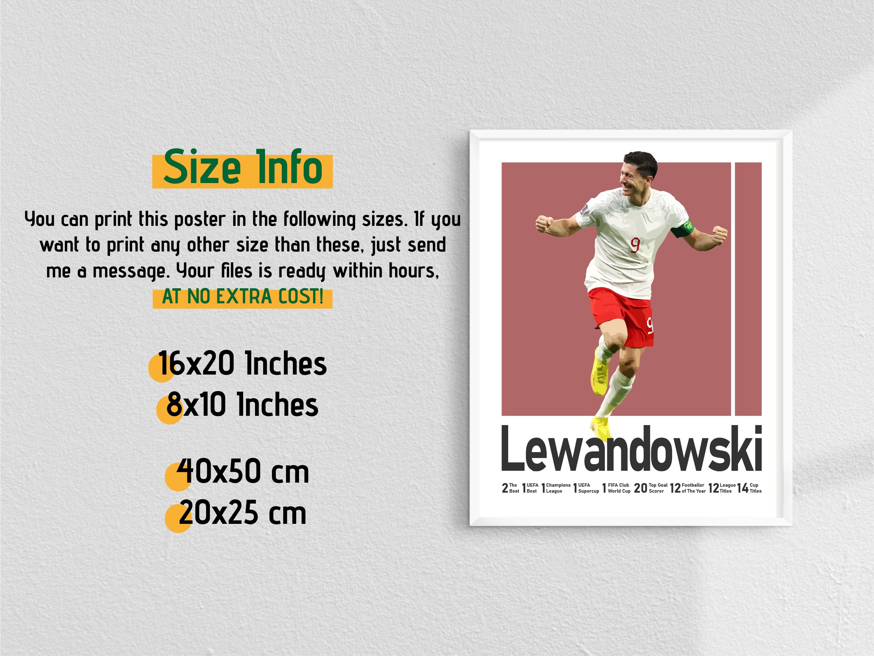 Printable Robert Lewandowski Poster, Polish Soccer Star, Man Cave ...