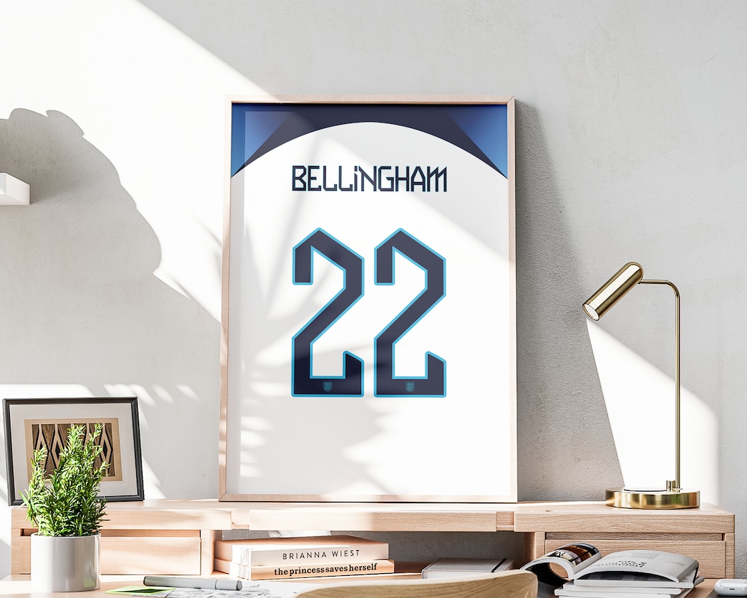 Printable Jude Bellingham Shirt, England Football Kit, Bellingham ...