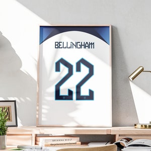 Printable Jude Bellingham Shirt, England Football Kit, Bellingham ...
