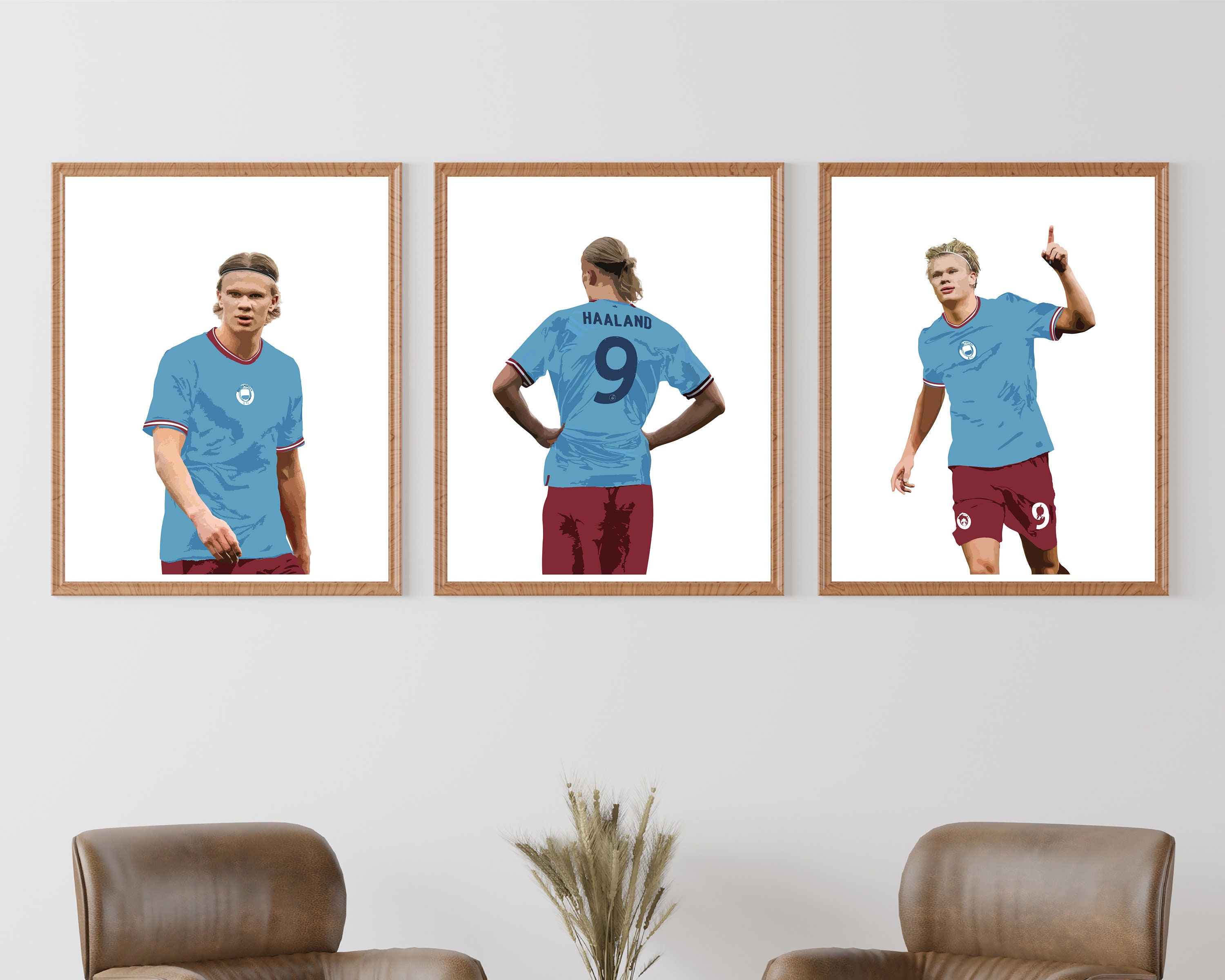 Erling Haaland Printable Posters Bundle 3 Soccer Wall Arts - Etsy Australia