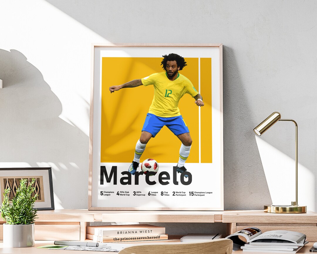 Printable Marcelo Poster, Man Cave Decorations, Brazilian Soccer ...