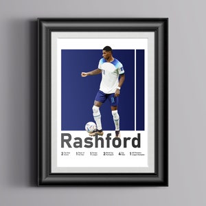 Printable Marcus Rashford Poster, Teen Room Decorations, English ...