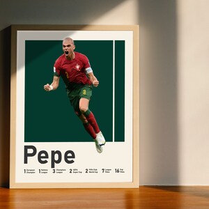 Printable Pepe Poster, Portugal Soccer Print, Man Cave Decoration ...