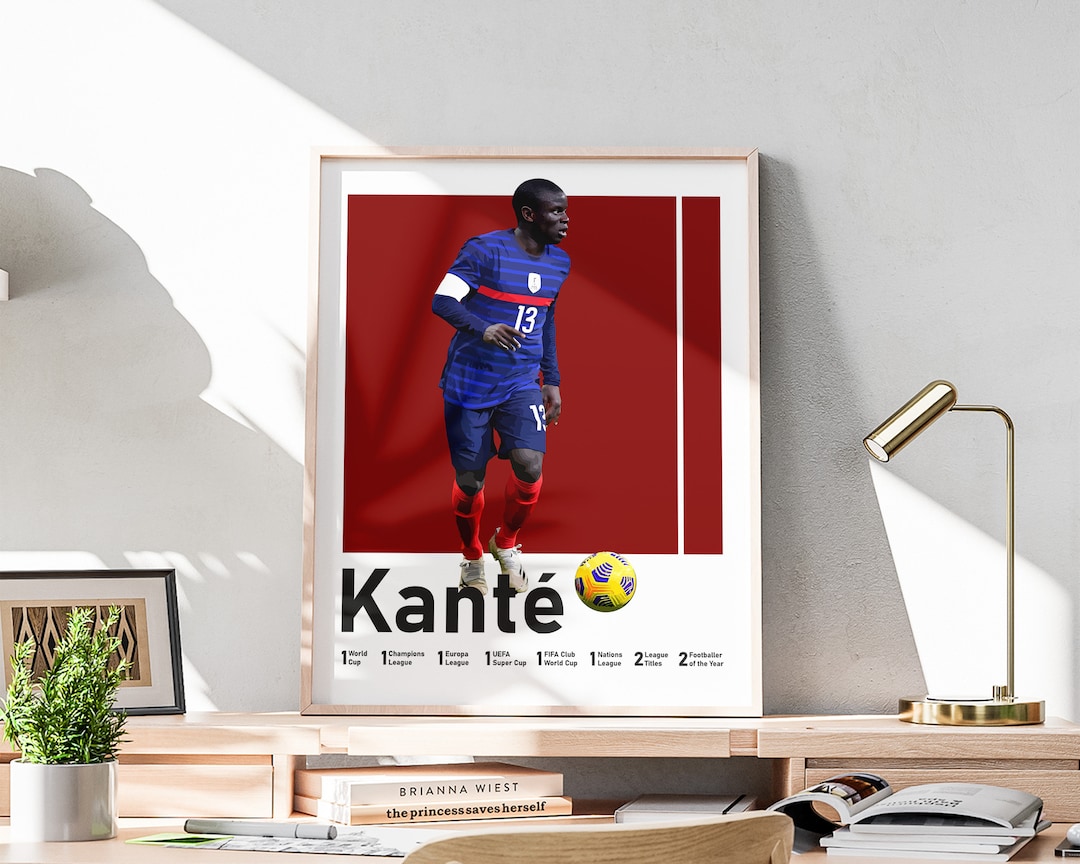 Printable N'golo Kante Wall Art, French Midfielder, Kante Poster ...