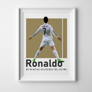 Printable Soccer Stars Poster Bundle, Messi Ronaldo Mbappe, Neymar Wall ...