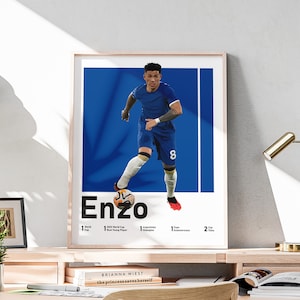Printable Enzo Fernandez Poster, Argentine Midfileder, Boys Room ...