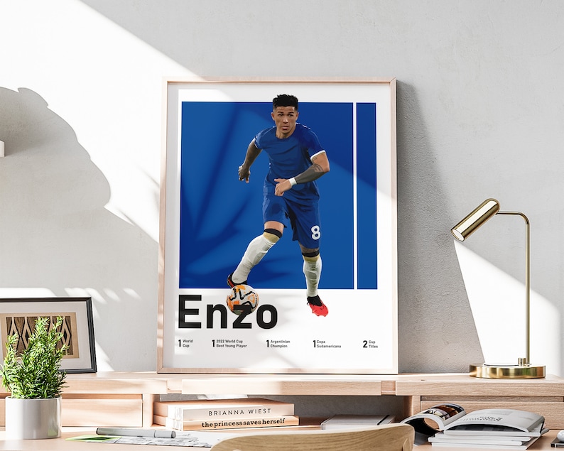 Printable Enzo Fernandez Poster, Argentine Midfileder, Boys Room ...