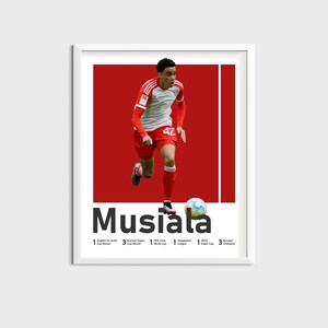 Printable Jamal Musiala Poster, Boys Room Wall Decoration, Musiala Fans ...