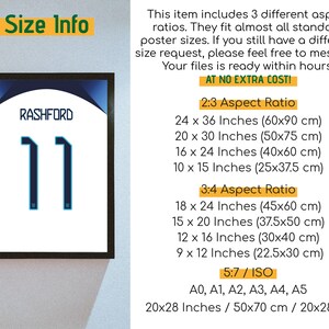Printable Marcus Rashford Shirt, England Soccer Kit, Rashford Print ...