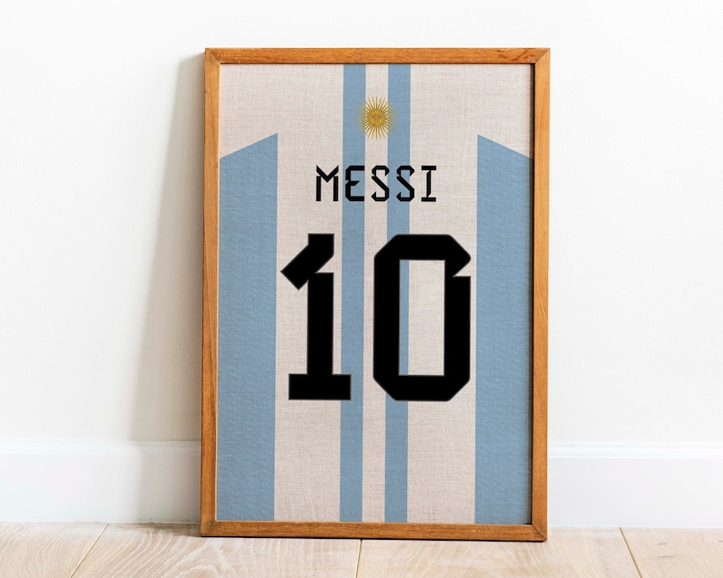 Printable Lionel Messi Jersey Posters Bundle, Set of 3 Prints - Etsy
