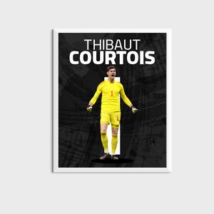 Printable Goalie Wall Art, Thibaut Courtois Poster, Belgian National ...
